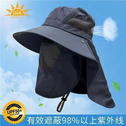 Outdoor face covering, neck protection, sun protection hat, men's ...