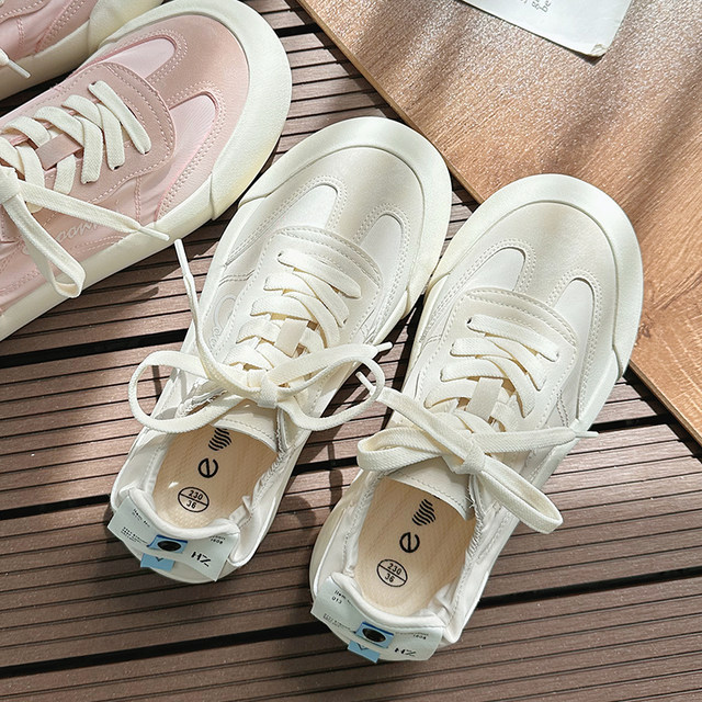 Renben canvas shoes for women 2024 summer original niche thick-soled moral training shoes with ...