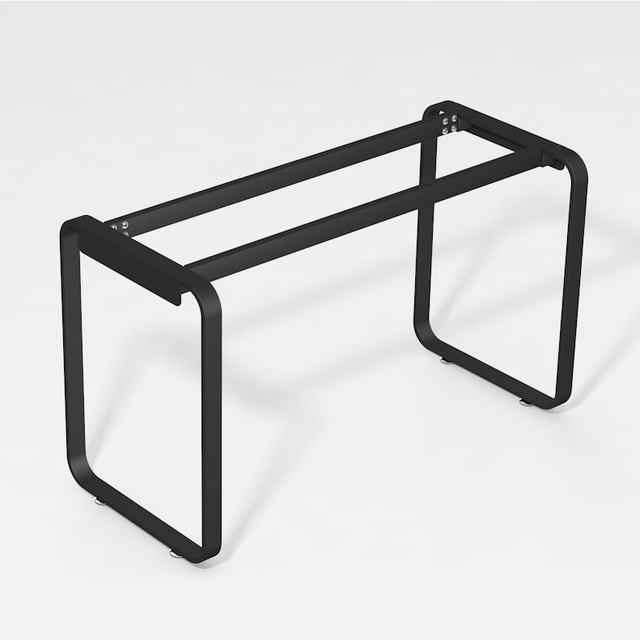 Wrought iron table leg bracket bar table frame tile rock plate dining ...
