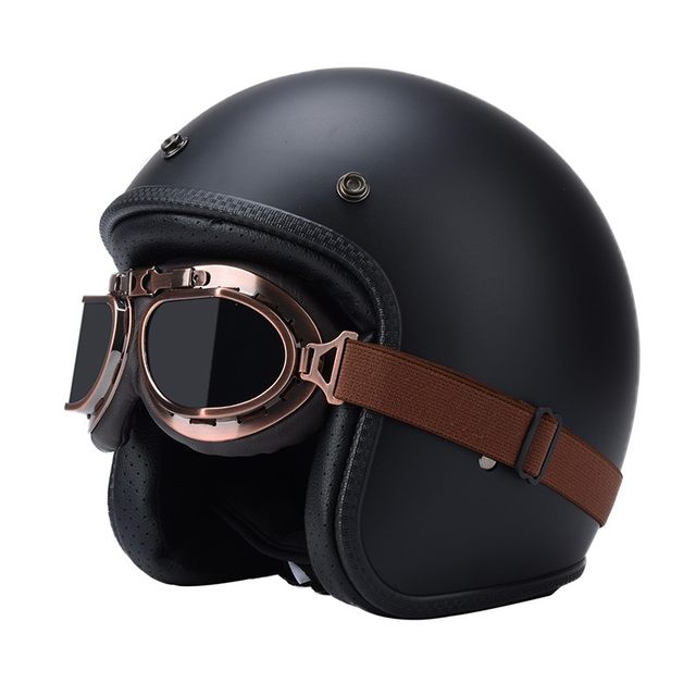 Four Seasons Lightweight Retro Motorcycle Helmet for Men and Women ...