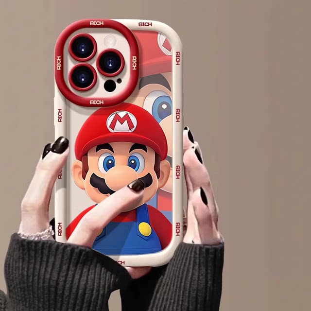 Cute and super cute Mario suitable for iphone15promax new 14pro Apple ...
