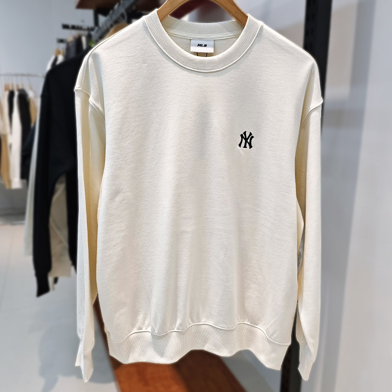 25 spring new MLB men's and women's NY small label solid color simple ...