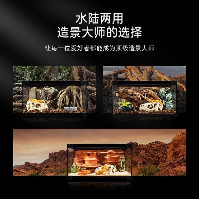 Cleen glass climbing pet tank guarding palace lizard horns hostel crab ...