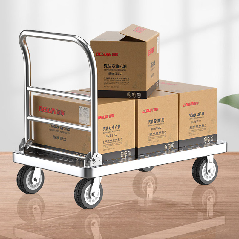 Steel Plate Trolley, Flatbed Truck, Folding Universal Wheel Trolley ...