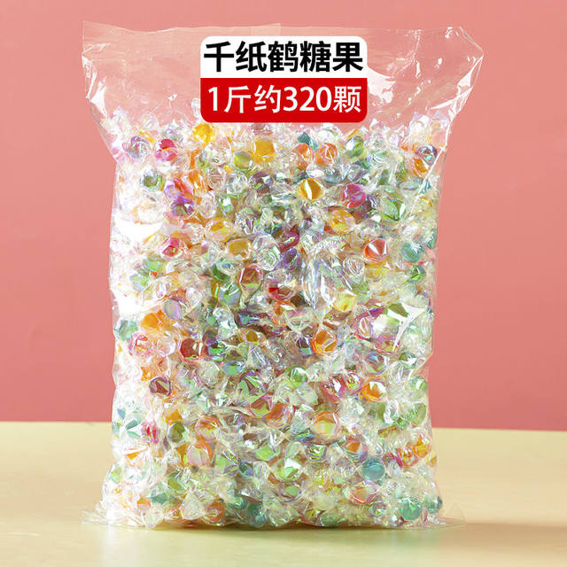 Net Red Snacks Colorful Thousand Paper Crusted Candy 500g Comprehensive ...