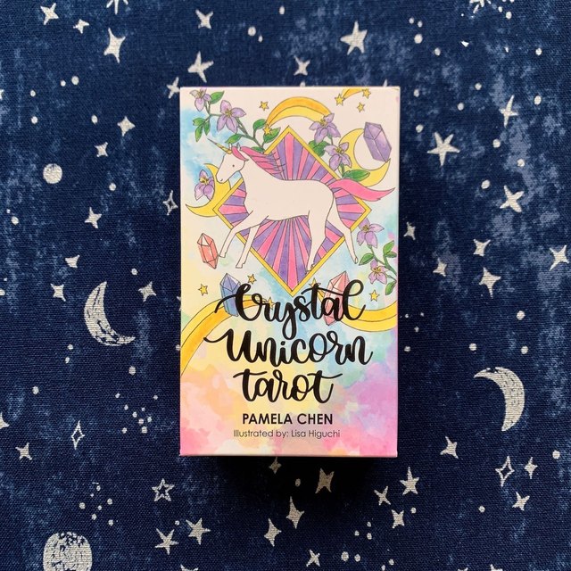 Tarot card Taluo card taluo Crystal Unicorn dreamy white horse ...