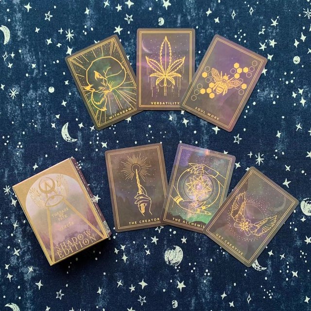 Tarot card, Taluo card, mini destiny oracle card, Threads of FateShadow ...