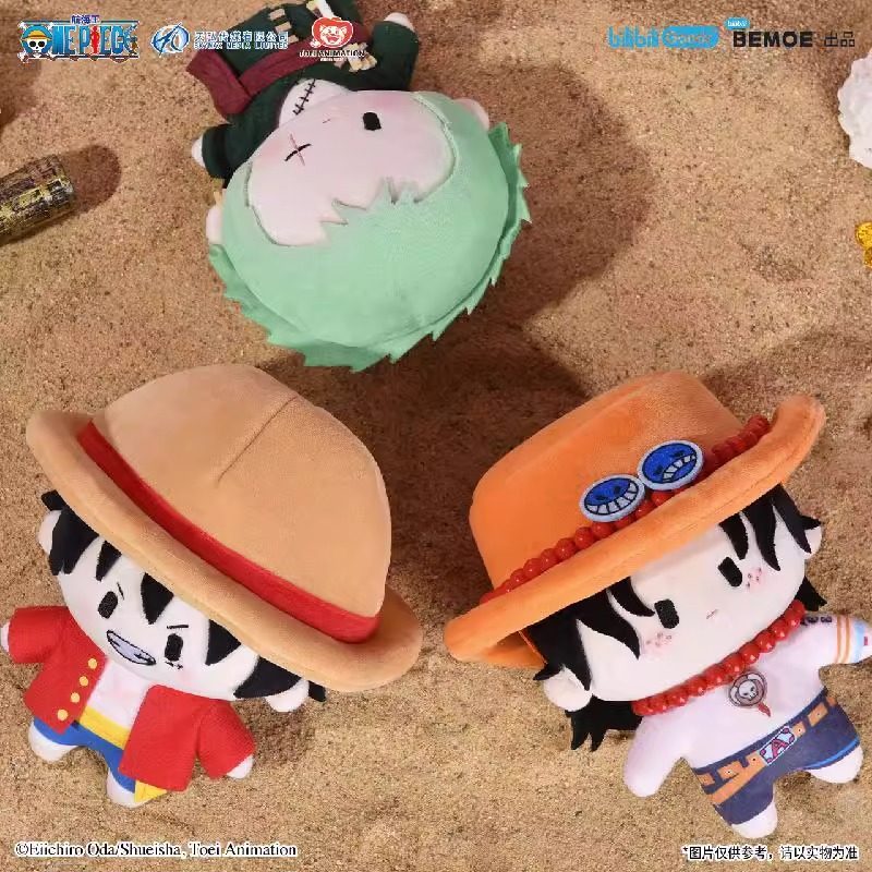 Bilibili One Piece Luffy Ace Zoro Plush Doll