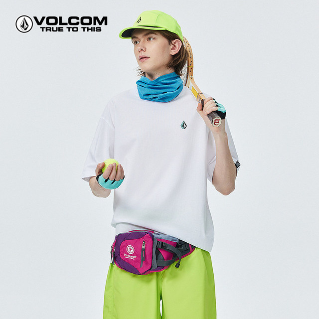 VOLCOM diamond outdoor brand simple cotton sports T-shirt 2024 new ...