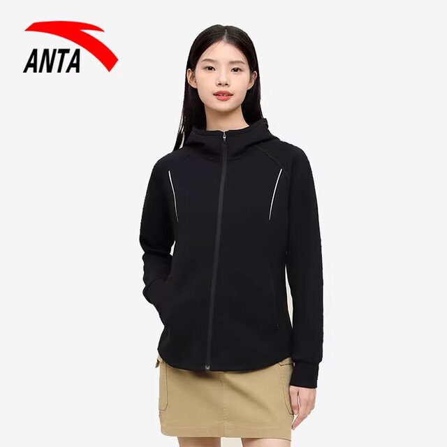 Anta jacket women's hooded 2024 new autumn and winter women's casual ...