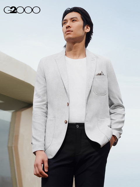 G2000 Men's comfortable Fashion Printing Shopping Malls same details Design chest pocket casual ...