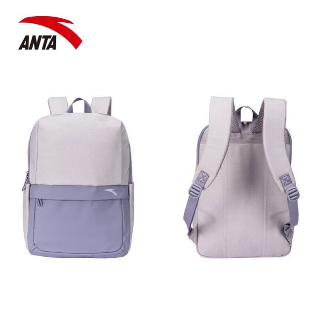 Anta backpack for men and women, summer purple daily commuting sports ...