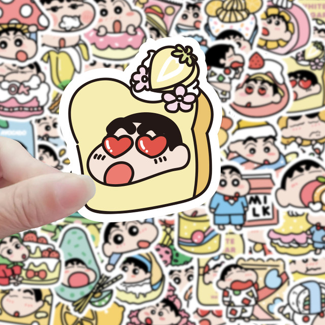 Hand-painted Crayon Shin-chan stickers 100 cute mobile phone expression ...