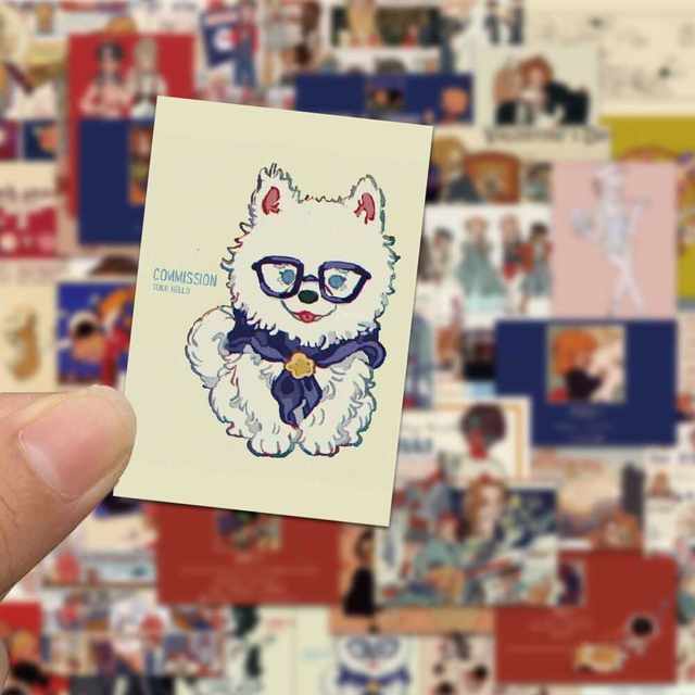 128 pieces of American magazine retro stickers, niche laptop decoration ...