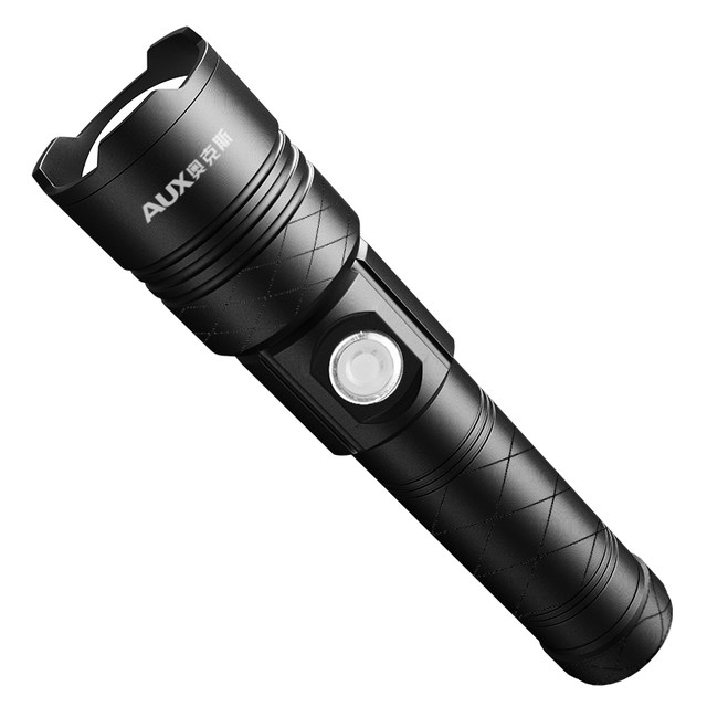 Oaks strong light super bright flashlight outdoor rechargeable long-range small mini portable ...