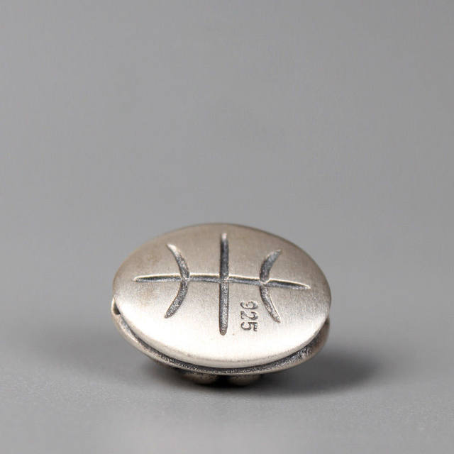 Original pure handmade 925 sterling silver rich one side turtle shell ...