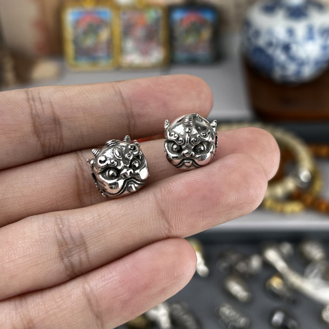 Gizhu Baize Diting 925 Auspicious Beast Pendant Bracelet Small Toy ...