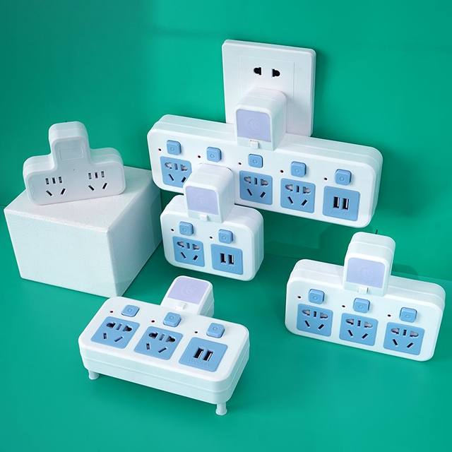 Multifunctional wireless socket converter plug one-turn multi-jack ...