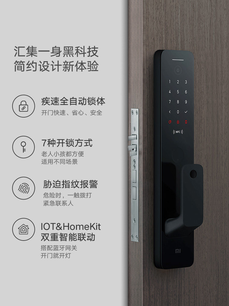 Xiaomi Fingerprint Lock - Smart Home Electronic Lock System with Anti ...