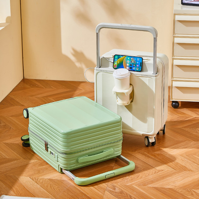 2024 new multi -function luggage female front opening open 18 -inch ...