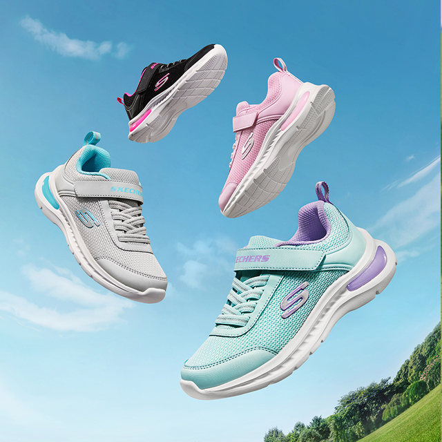 SKECHERS Skyr's new male and female children's comfortable, breathable ...