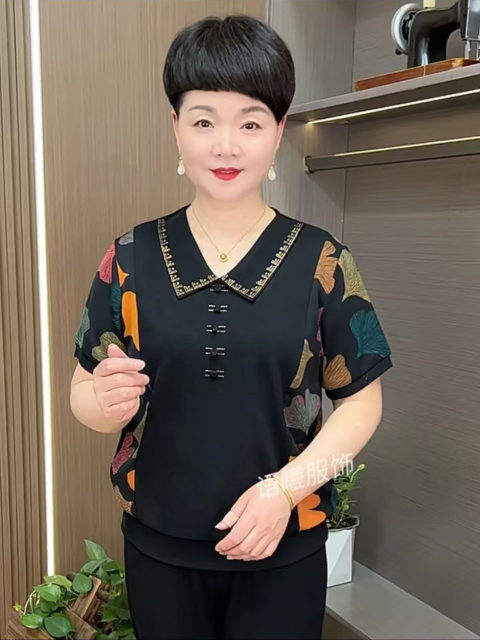 Summer Women's new fashionable and versatile slim short-sleeved lapel ...