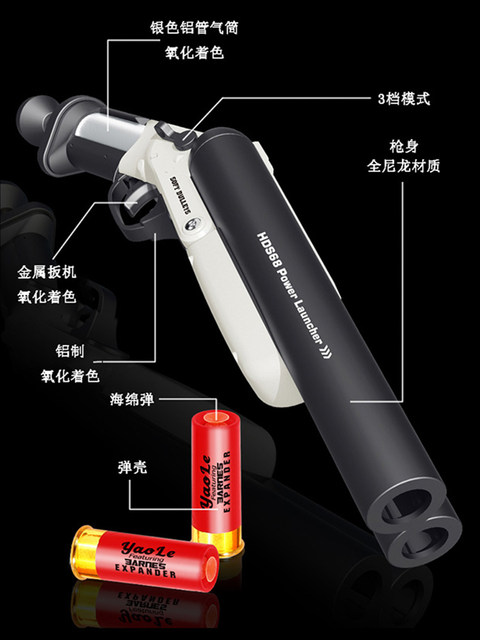 Two -tube spray -throwing soft shotgun scatter bombs Lafu hand gun ...