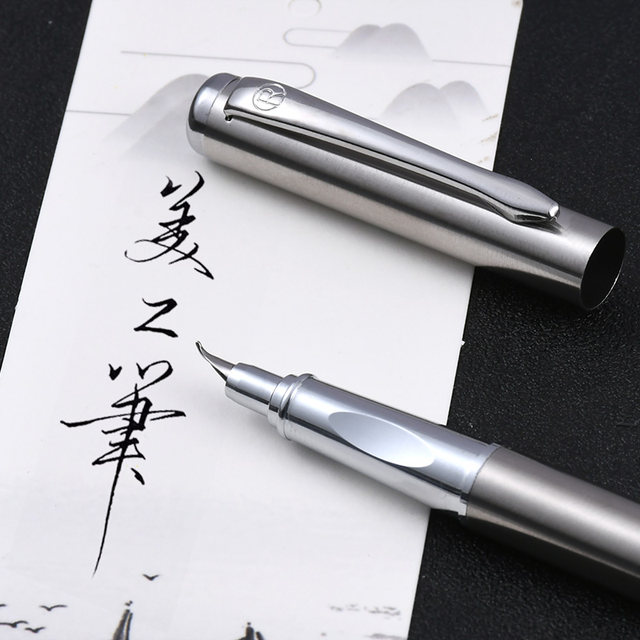 Small steel cannon professional-grade calligraphy art pen curved tip ...