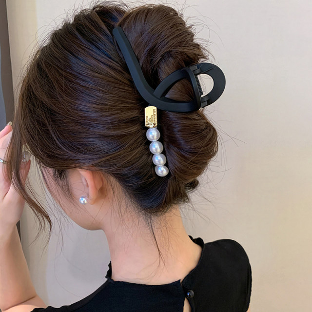 Grappling clip large women's 2024 new hair clip women's back of head ...