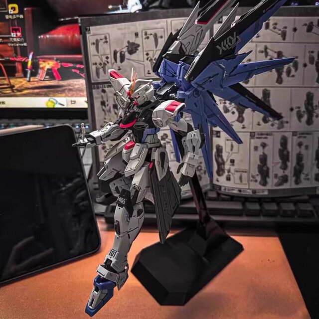 Gunpla Mecha MGEX Free Strike MB Snow White Wings Barbatos Finished ...