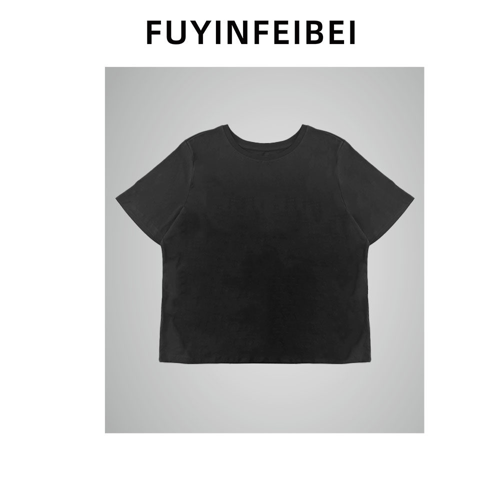 Fuyin Feibiao Large Size Women's Round Neck Loose and Versatile Casual ...