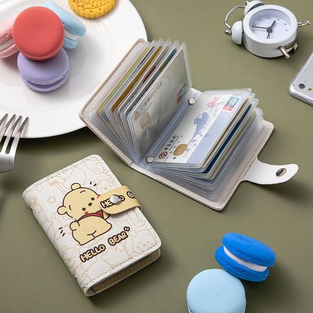 Weini Bear Card Bag Women's Niche Anti-Degaussing Multi-Slot Pacha Dog ...