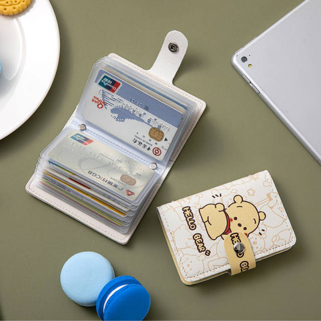 Weini Bear Card Bag Women's Niche Anti-Degaussing Multi-Slot Pacha Dog ...