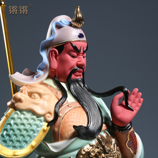 Qiang Qiang Green Robe Guan Gong Ceramics High-end Decoration Shop Wu ...
