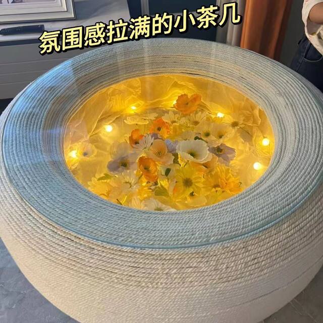 Stew glass desktop round tire coffee table material glass panel ...