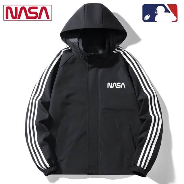NASA joint spring and autumn thin brand hooded jacket for men's ...