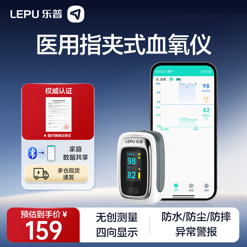 Lepu Finger Pulse Oximeter - Accurate Heart Rate and Oxygen Saturation ...