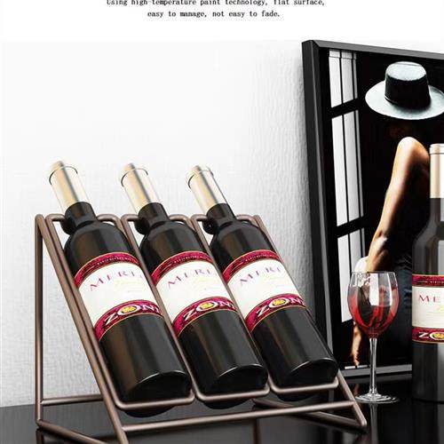 Creative red wine rack ornaments wine cabinet home diagonal wine rack ...
