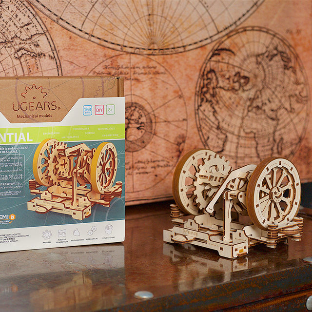 UGEARS imported car differential wooden three-dimensional puzzle model ...
