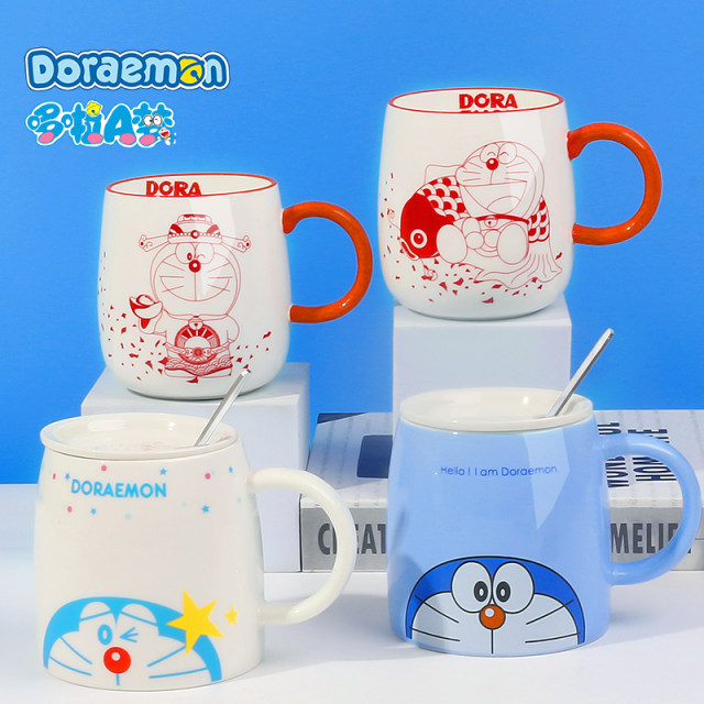Doraemon cup girl birthday gift children's water cup drinking food ...
