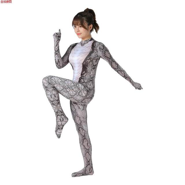 Hongbo Green Python Connectary Tight -fitting animal cosplay series of ...