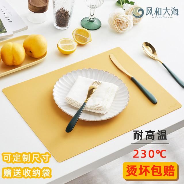 Nordic Silicone Placemat Food Grade Waterproof and Oilproof Lunch Mat ...