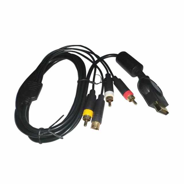 2 PCS a lot HD TV Component Composite Audio Video Cable 1.8m