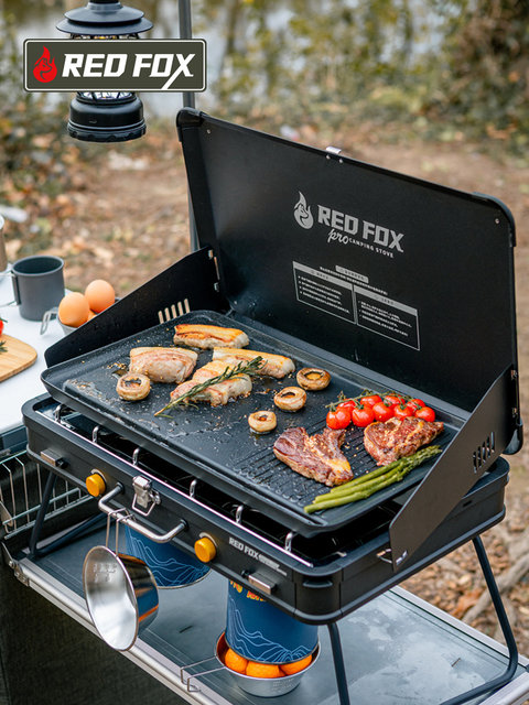 Redfox double-headed picnic camping stove cooker stove outdoor field ...