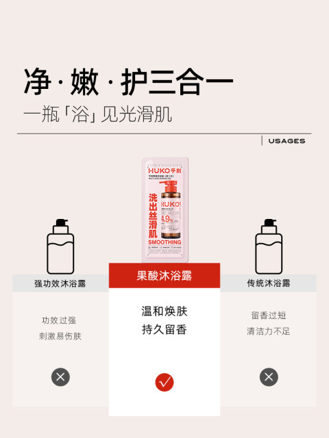 [Shunci] It is carved with fruit acid shower gel 30ml of skin ...