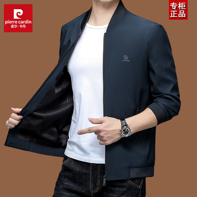 Pier Cardin genuine men's jacket thin spring and autumn men's clothing ...