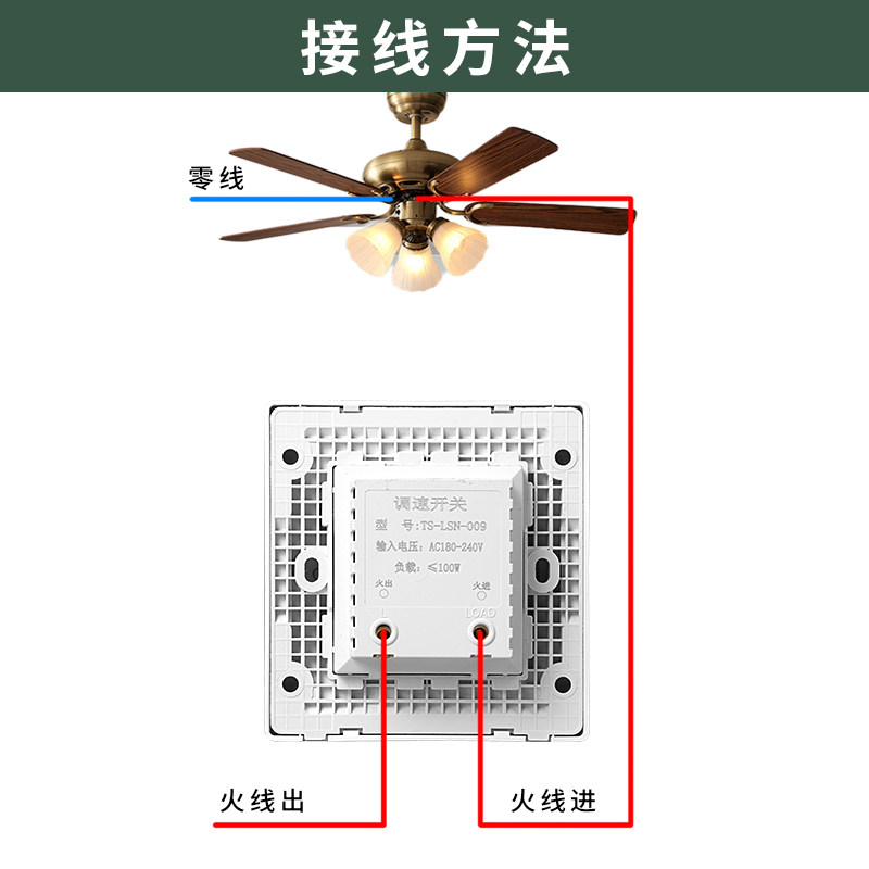 High-Power Electric Fan Speed Switch Electric Fan Speed Regulator ...