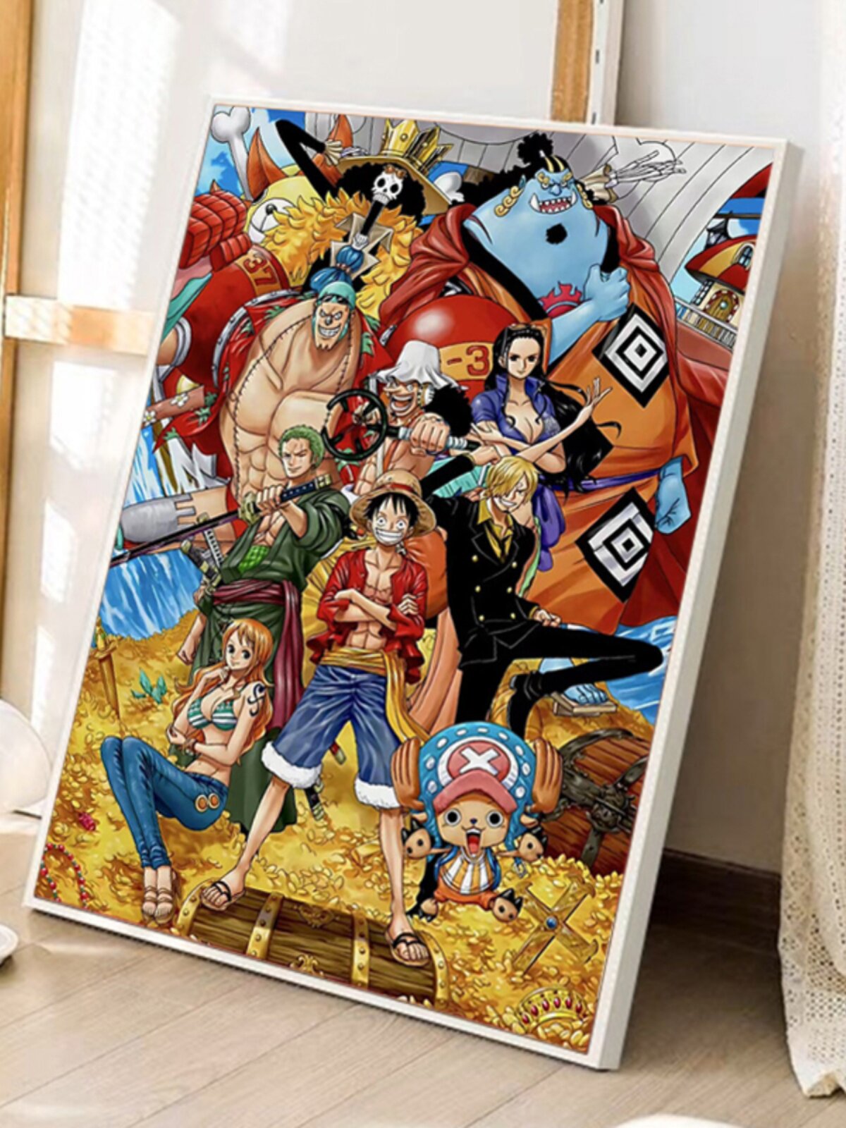 Pittura a Olio Digitale Fai da Te - Zoro & Luffy Cartone Animato - Arte ...