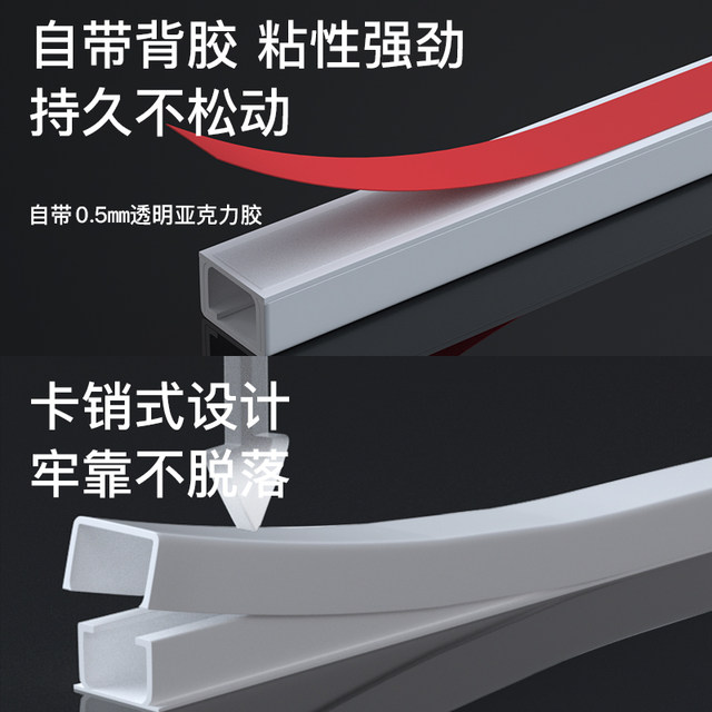 Cable trough surface-mounted PVC open-wire invisible wire blocking ...