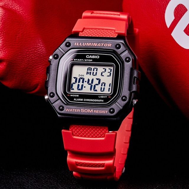 Casio student watch men's retro small square children's electronic ...